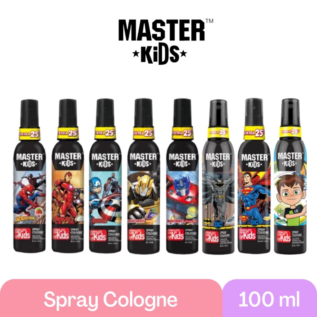 Jual Parfum Anak Laki-Laki MASTER KIDS Spray Cologne 80ml + 20ml ...