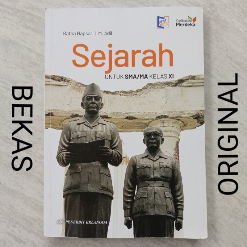 Jual Buku IPS Sejarah Kelas 11 XI 2 II SMA MA Penerbit Erlangga Kurikulum Merdeka - Ratna ...