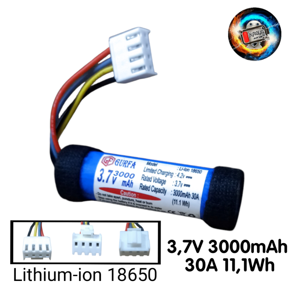 Jual Baterai harman kardon / Baterai Speaker Type Li-ion 18650 3000mAh ...