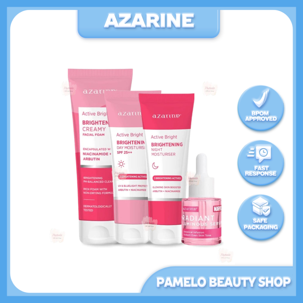 Jual ️ Pamelo ️ AZARINE Active Bright Series | Brightening Day & Night ...