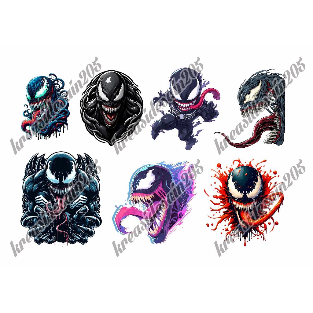Jual Isi 7pcs stiker venom/stiker laptop /stiker hp /stiker kulkas ...