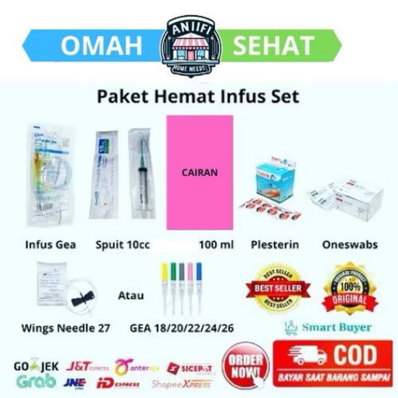 Jual INFUS SET LENGKAP / ALAT INFUS WHITENING / INFUS GEA LENGKAP ...