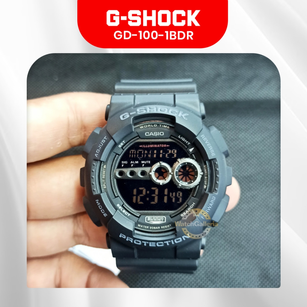 Jual Casio G-Shock Analog Man GD-100-1BDR / GD100 / GD1001 | Shopee ...