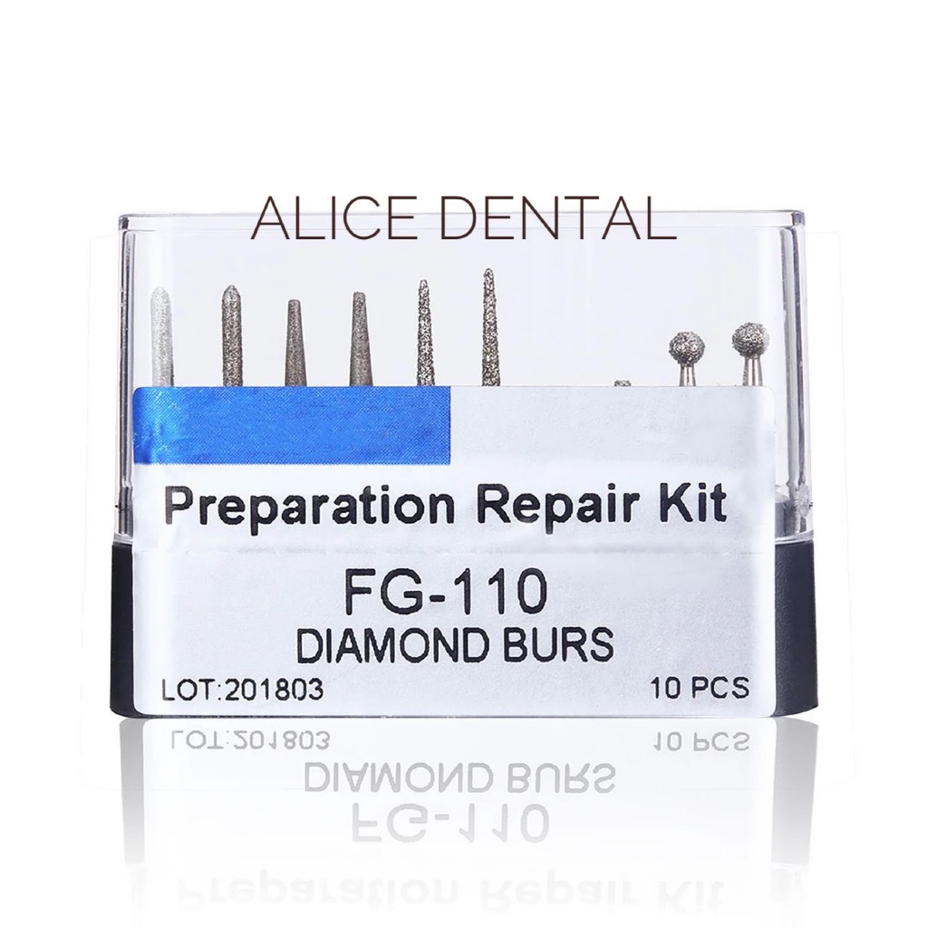 Jual FG-110 FG110 FG 110 dental diamond bur preparation repair kit set ...