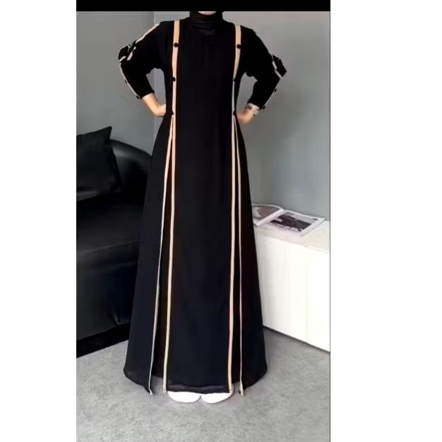 Jual Abaya Hitam Turkey Aisyah Gamis Syari Muslimah Jetblack Hitam ...