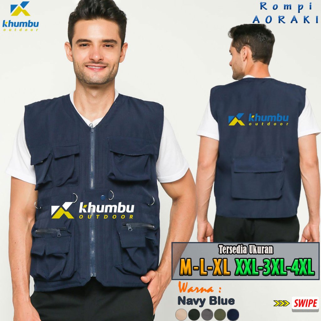 Jual Khumbu | Rompi Organisasi Aoraki Series Bahan Ripstop Warna NAVY ...