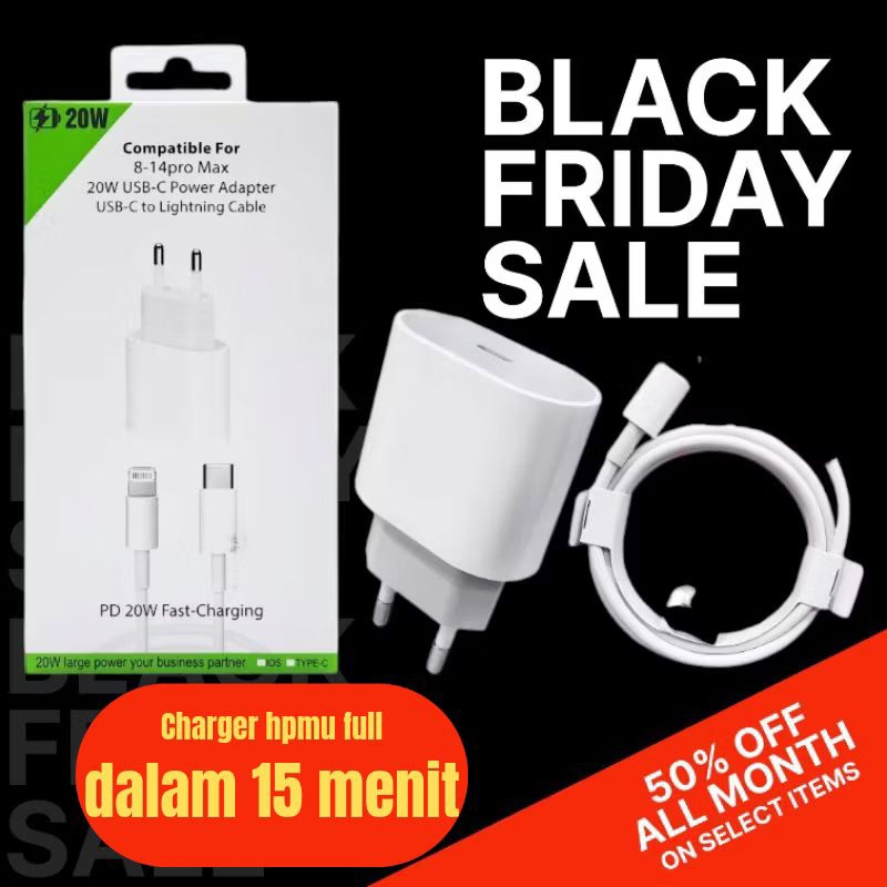 Jual KEPALA ADAPTOR BATOK FAST CHARGER CAS CASAN HP IP IPHONE APPLE X ...