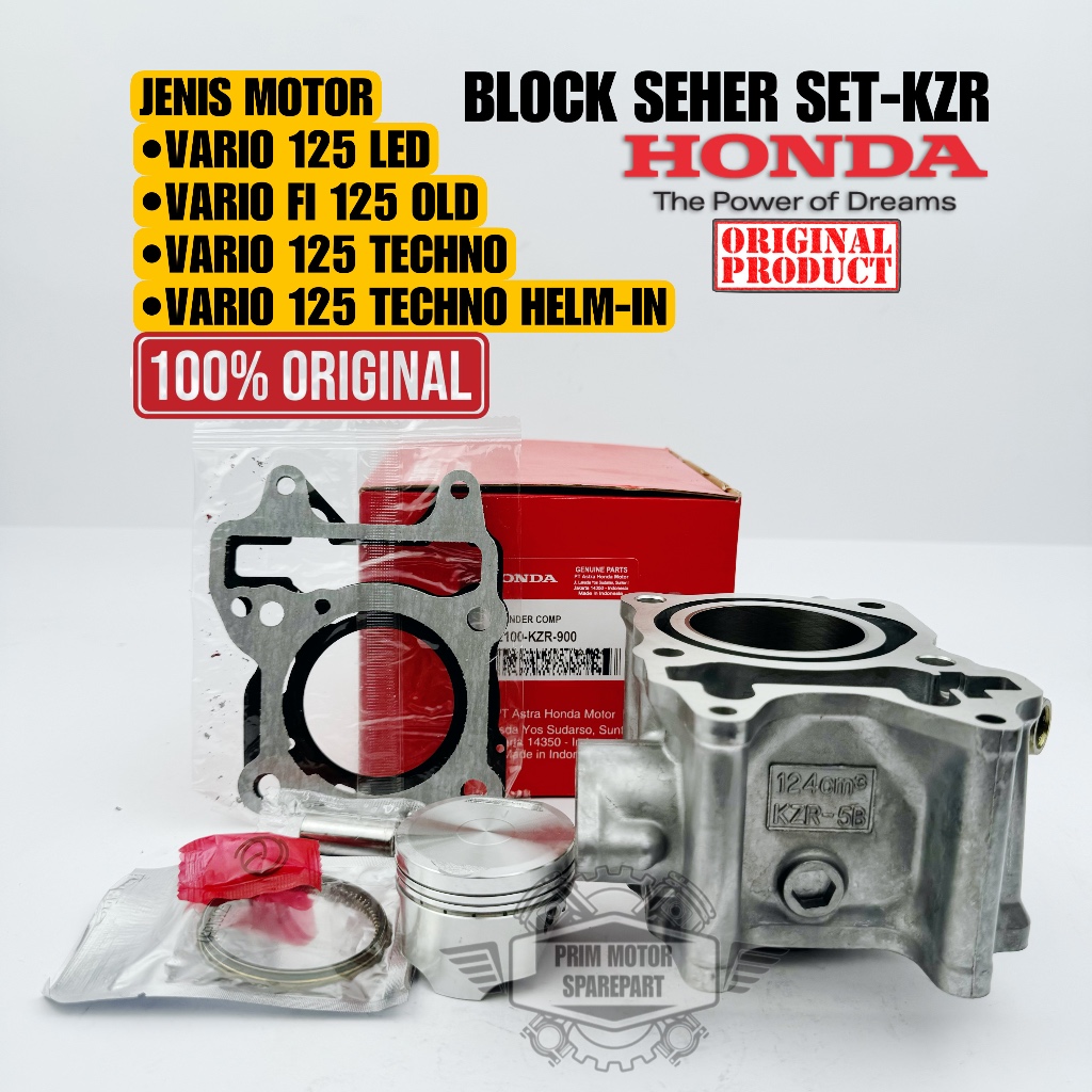 Jual Original Block Seher+Set Honda Vario 125 Led/ Vario 125 Fi/ Vario 125 Techno/ Vario 125 Old ...