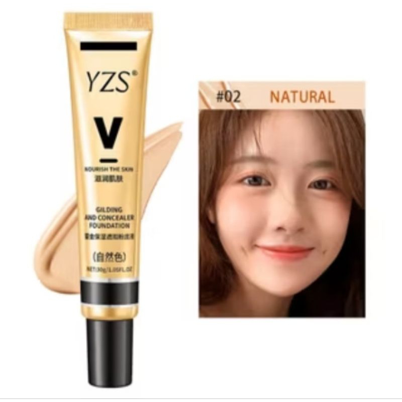 Jual YZS Liquid Foundation Matte Tahan Air Oil-Control/24 jam Full Coverage Bedak Foundation ...