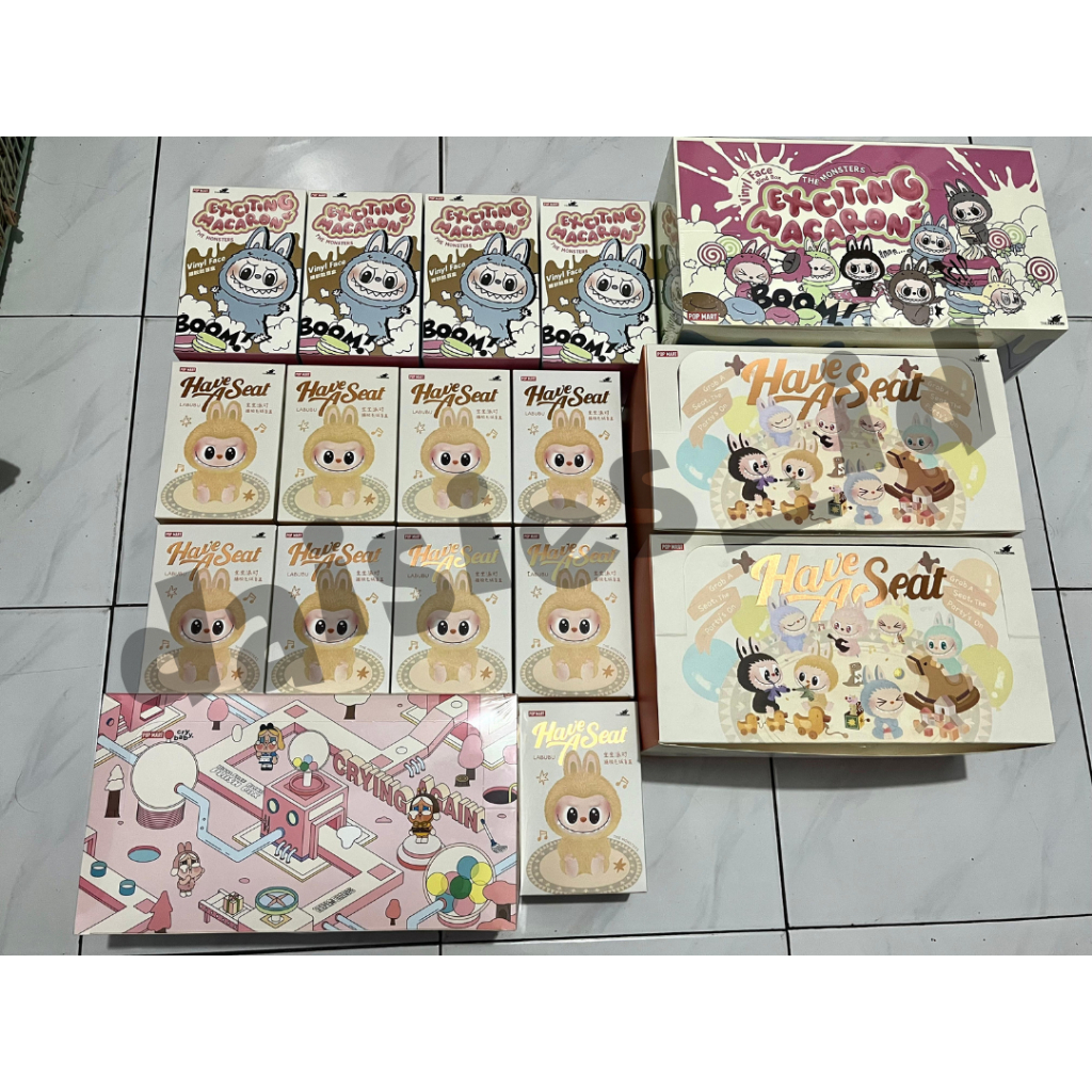 Jual [READY 1 SET v3] ORI LABUBU The Monsters Tasty Macarons Vinyl Face ...