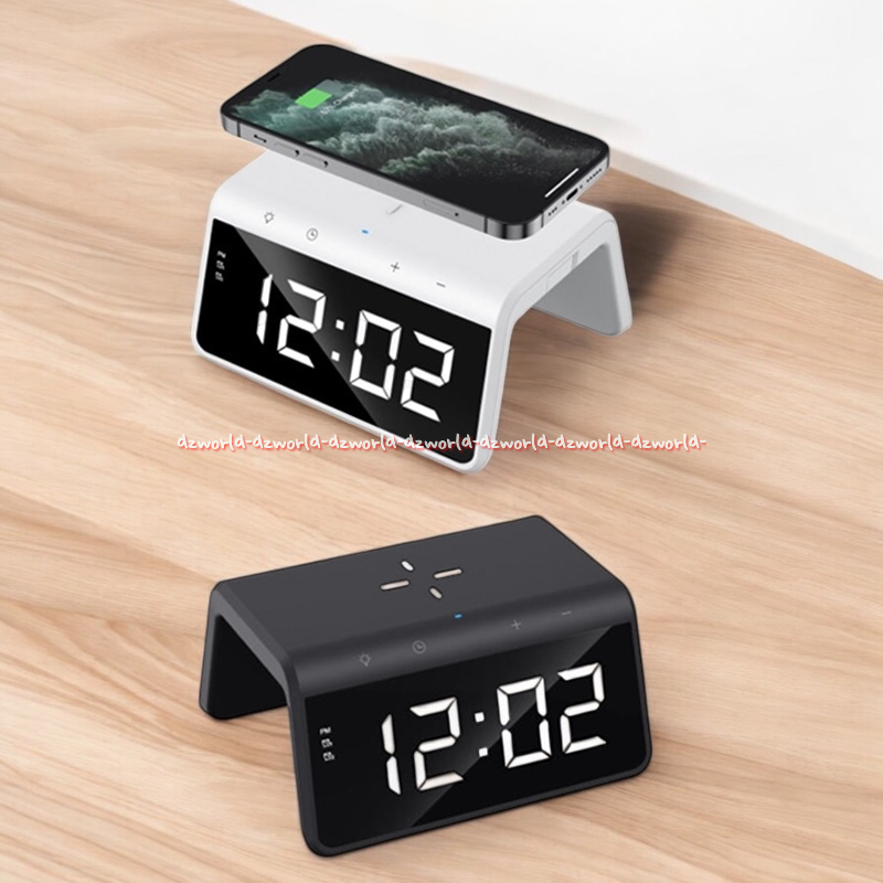 Jual Ataru Wireless Charger Dengan Jam Digital Tempat Chage Hp ...