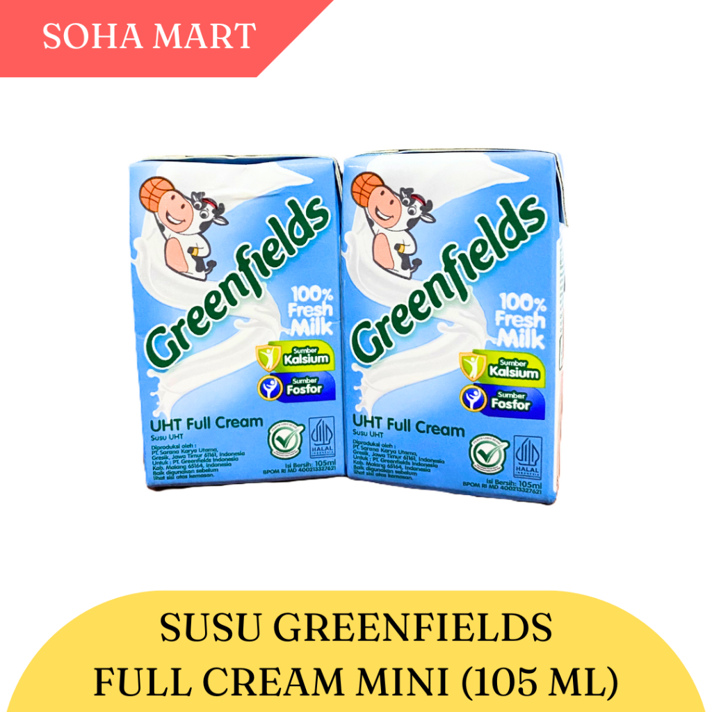 Jual Soha Mart Greenfield UHT All Varian (105ml) | Shopee Indonesia