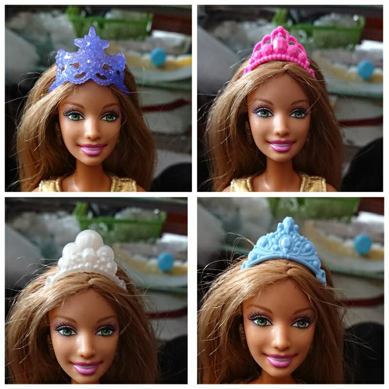 Jual mahkota barbie sepaket isi 4 | Shopee Indonesia
