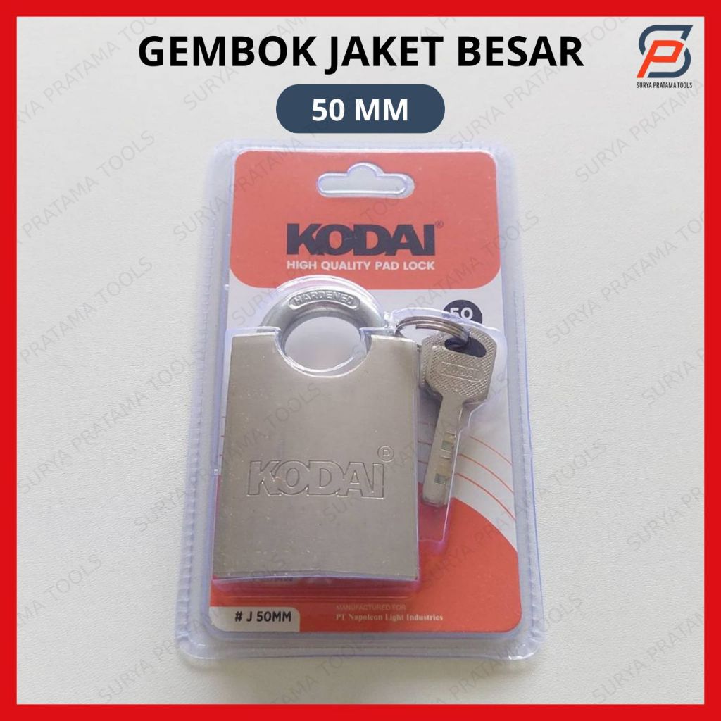 Jual Gembok Jaket Besar 50mm Anti Potong / Kunci Gembok Rumah Pagar ...
