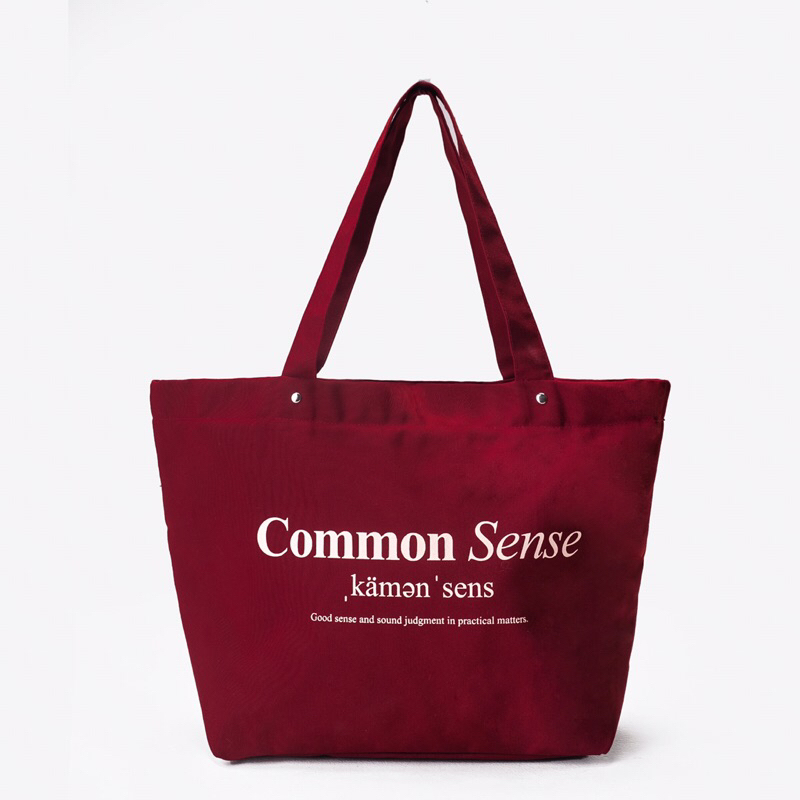 Jual Totebag Kamensens - Common Sense Maroon Magenta - Tas Kuliah / Tas ...