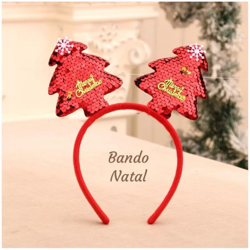 Jual Bando Natal Christmas HAIR BAND bisa untuk anak dan dewasa bando ...