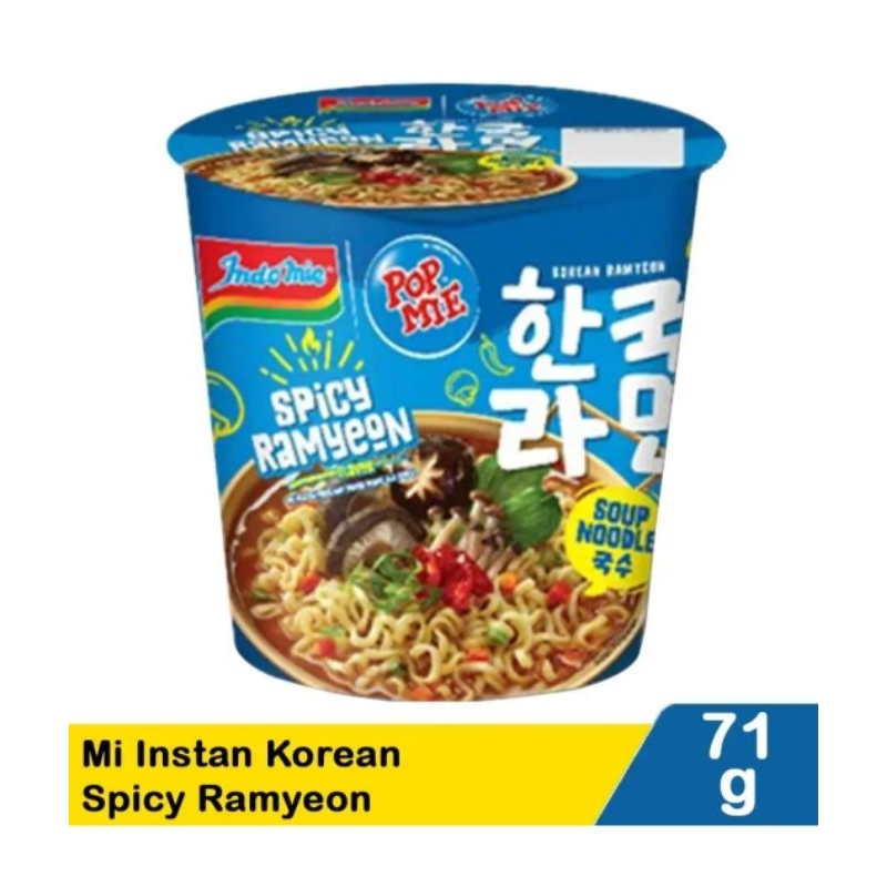 Jual Pop mie Mi Instan Korean Spicy Ramyeon 71g | Shopee Indonesia