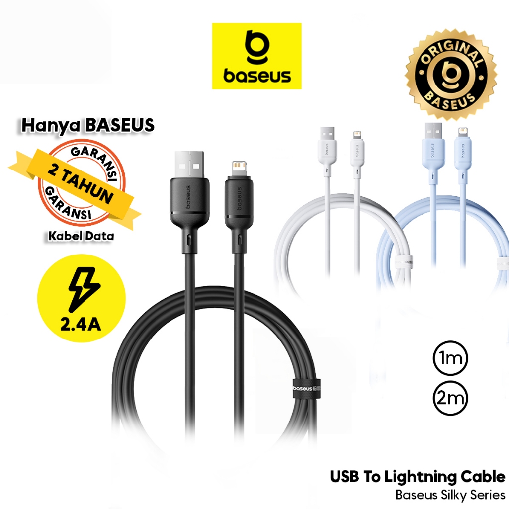Jual Baseus Kabel Data USB to Lighting iPhone 20W Silky Series Fast ...
