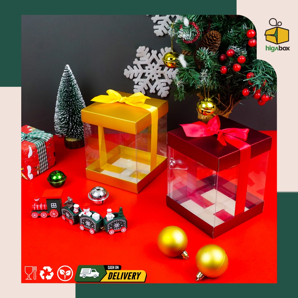 Jual Gift box / Box Mika / Kotak Hadiah / Box Transparan Mika Bening ...