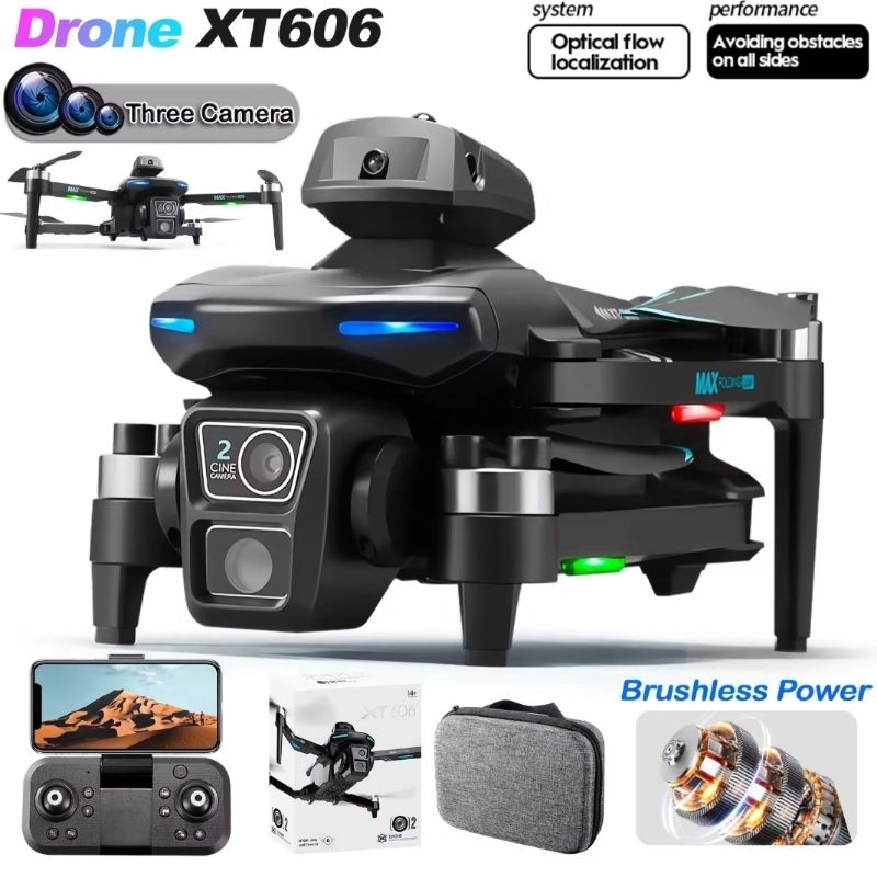 Jual Drone XT606 Brushless Motor Kamera Wifi FPV ESC OAS Optical Flow | Shopee Indonesia