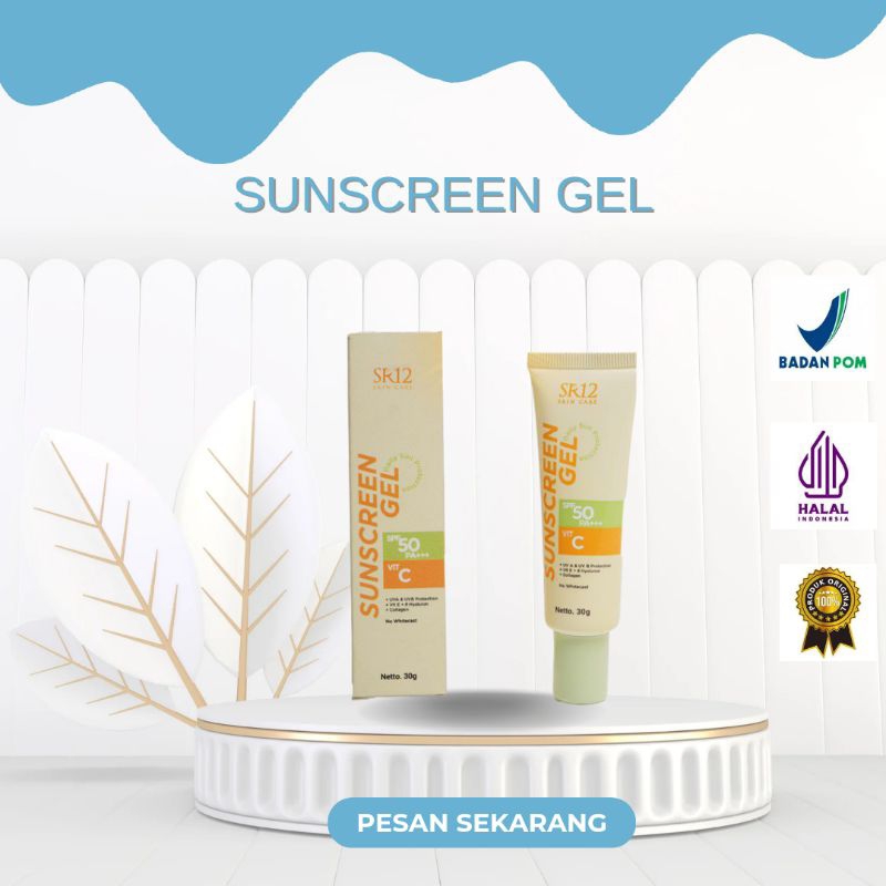 Jual Sunscreen Gel SPF 50+++ SR12 | Shopee Indonesia