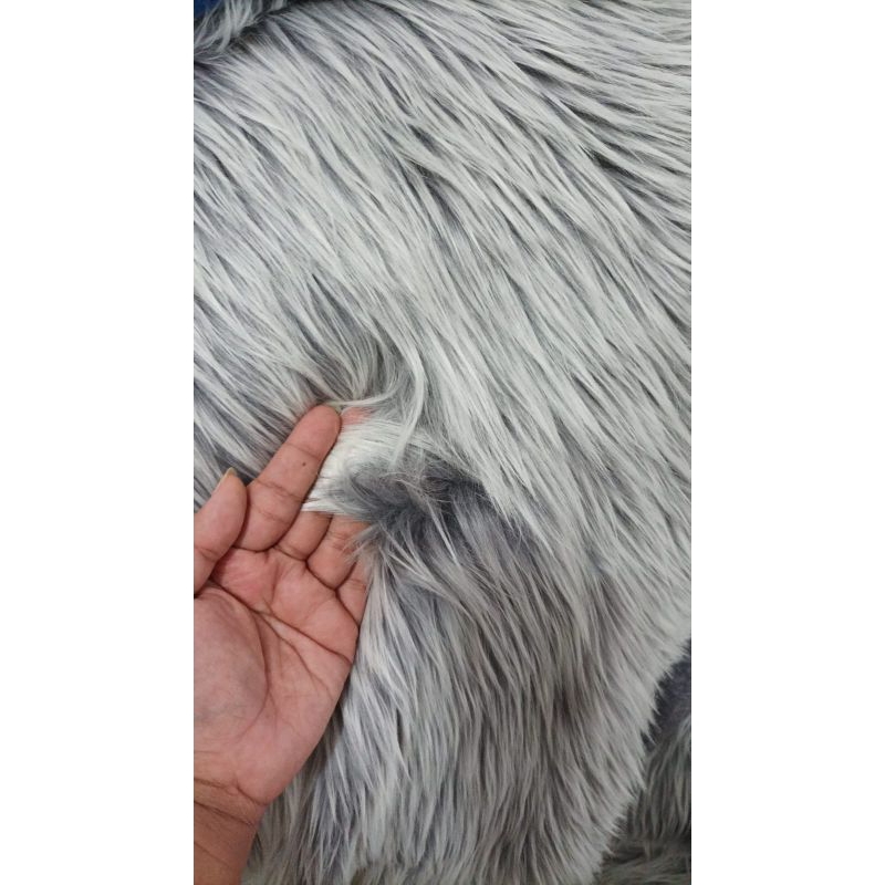 Jual Grey Series - Kain Bulu Karpet Bulu Dashboard Russian Faux Fur ...