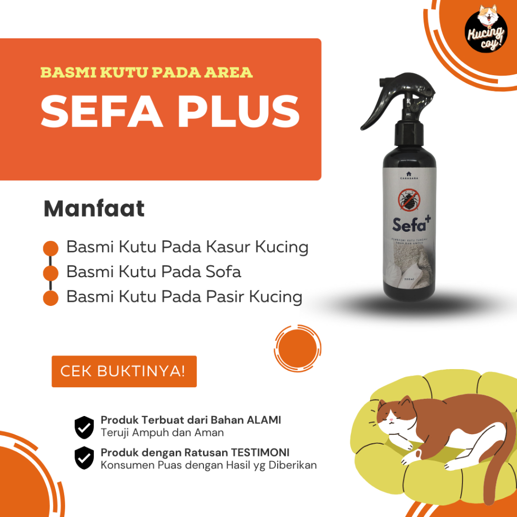 Jual Obat Spray Pembasmi Kutu Tungau Kasur dan Sofa SEFA PLUS Anti Kutu ...