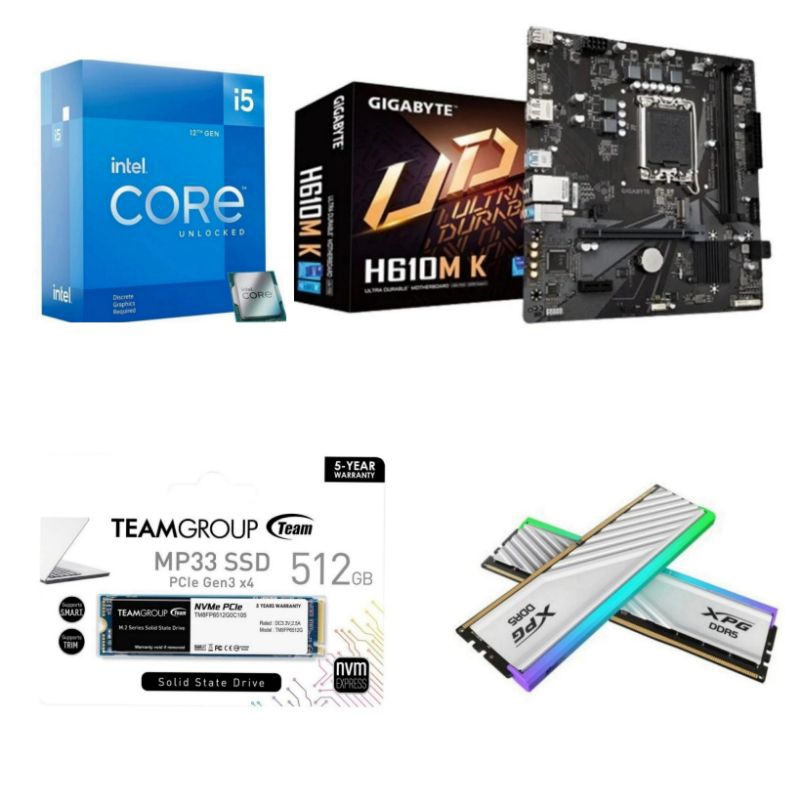 Jual Paket Processor Gaming Intel Core i5 12400 / i5 12400F Gen 12 LGA 1700 RAM DDR5 32GB RGB ...