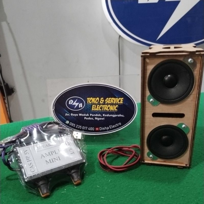 Jual Paket Sound Miniatur B Double 2inch Plus Ampli Mini Dan Speaker ...