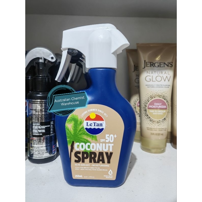 Jual Le Tan SPF 50+ COCONUT SUNSCREEN Lotion - Made in Australia ...