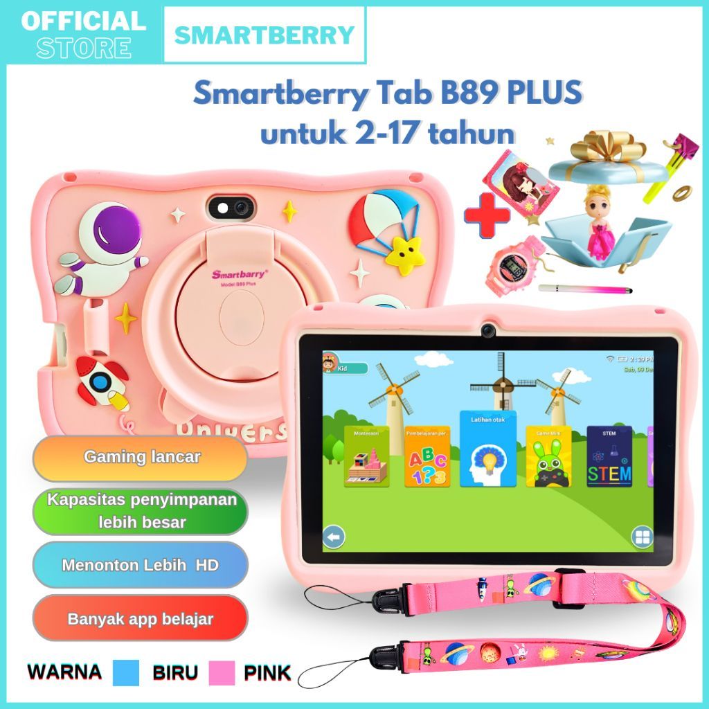 Jual 【12.12 preferential】SMARTBERRY KIDS STUDY TAB B89 Plus tab 16/512GB / Tablet Anak / Hadiah ...