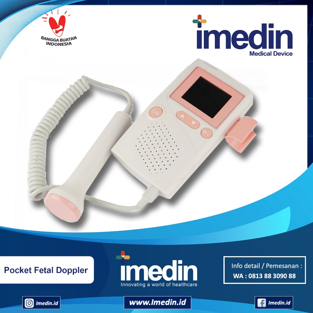 Jual Fetal Doppler Digital / Pocket Fetal Doppler Deteksi Suara Jantung ...