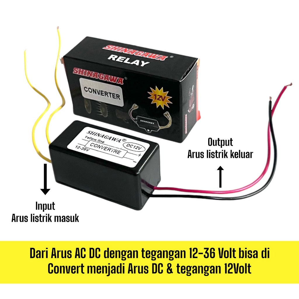 Jual SHINAGAWA Relay Konverter Truk Pengubah Arus AC to DC 24V ke 12V ...