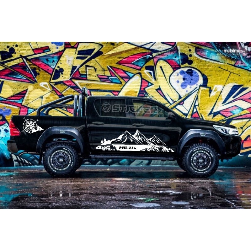 Jual STICKER CUTTING MODEL TERBARU MOBIL HILUX DOBLE CABIN RANGER ...