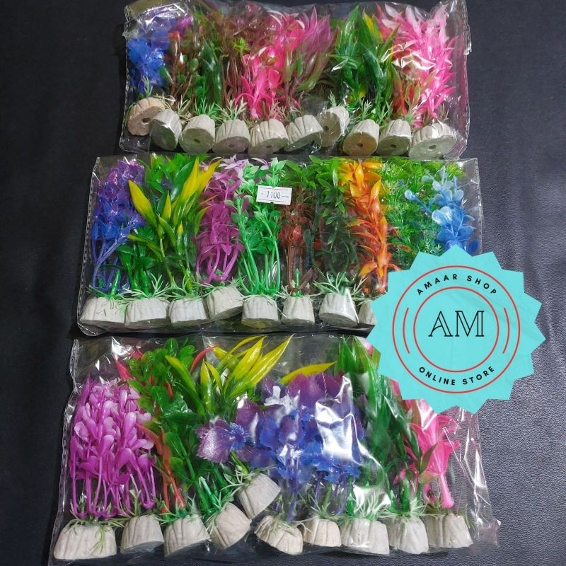 Jual RUMPUT AQUARIUM 10CM ISI 10PCS / RUMPUT HIASAN AQUARIUM 10CM ISI ...
