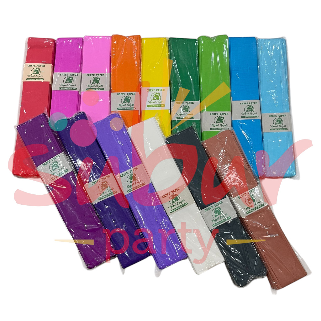 Jual Kertas Krep Crepe Paper Lembaran Kapal Layar Warna (1pcs) | Shopee ...