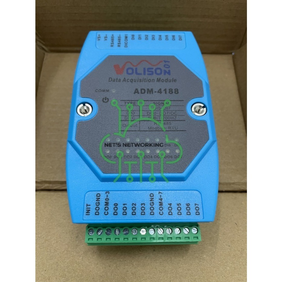 Jual Modbus RTU RS485 - Digital Input and Output Module Isolated 8DI/DO | Shopee Indonesia