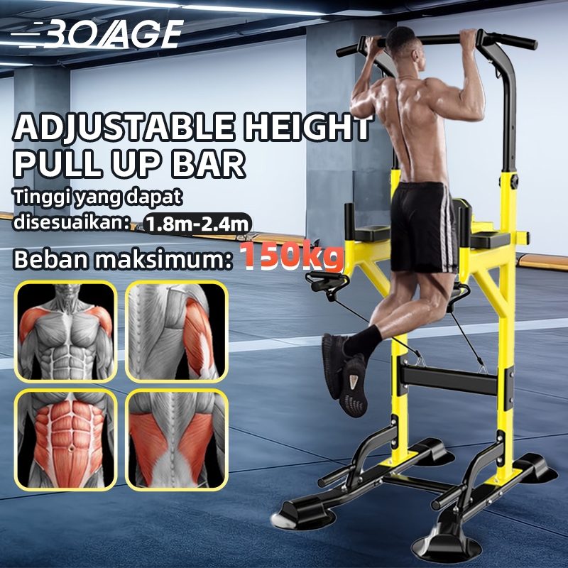 Jual Multi-Function Power Tower,Adjustable Height Pull up Station PULL UP BAR/alat olahraga di ...