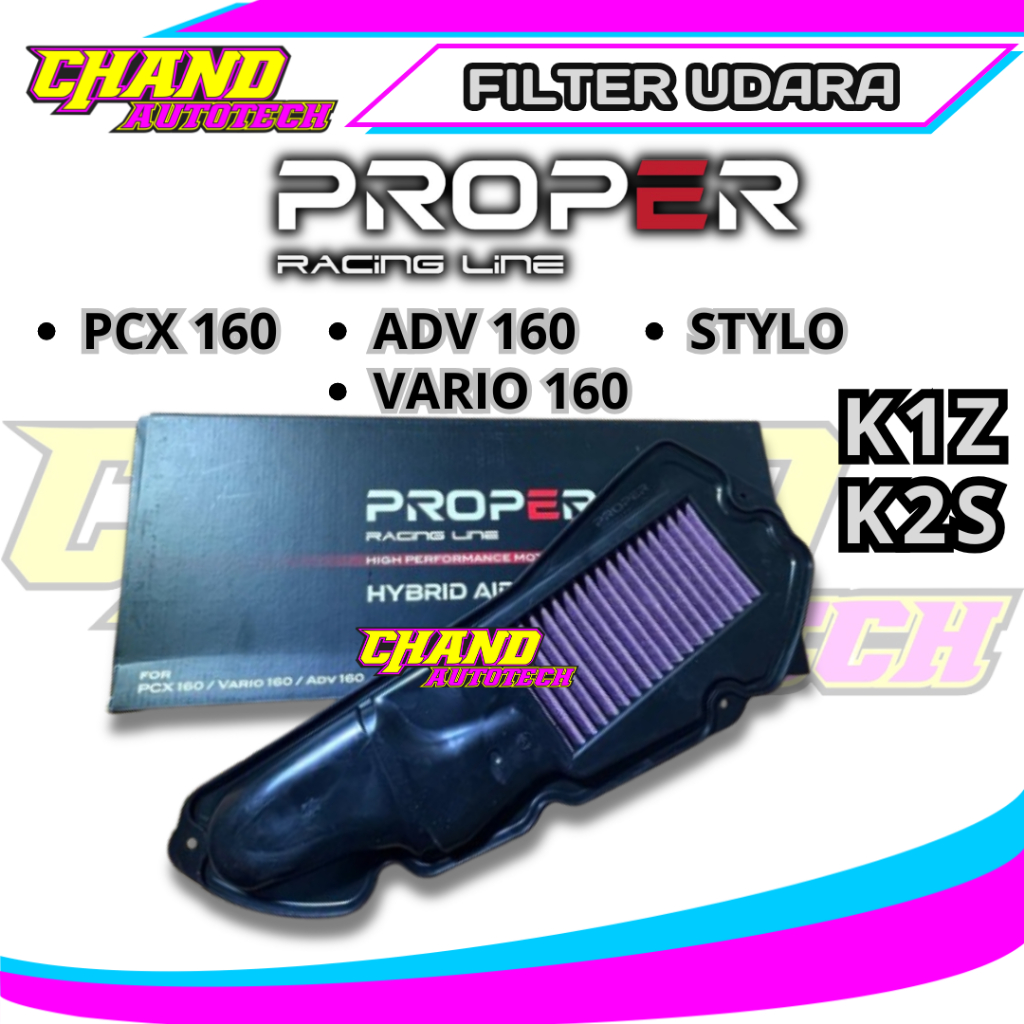 Jual AIR FILTER SARINGAN UDARA PROPER RACING LINE ADV 160 PCX 160 VARIO ...