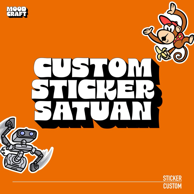 Jual Custom Sticker Vinyl Satuan | Die Cut Sticker | Shopee Indonesia
