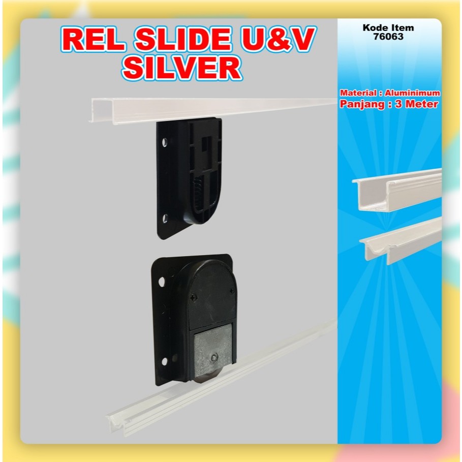 Jual REL SLIDING UV /RAIL SLEDING UM PINTU LEMARI GESER SLIDING ...