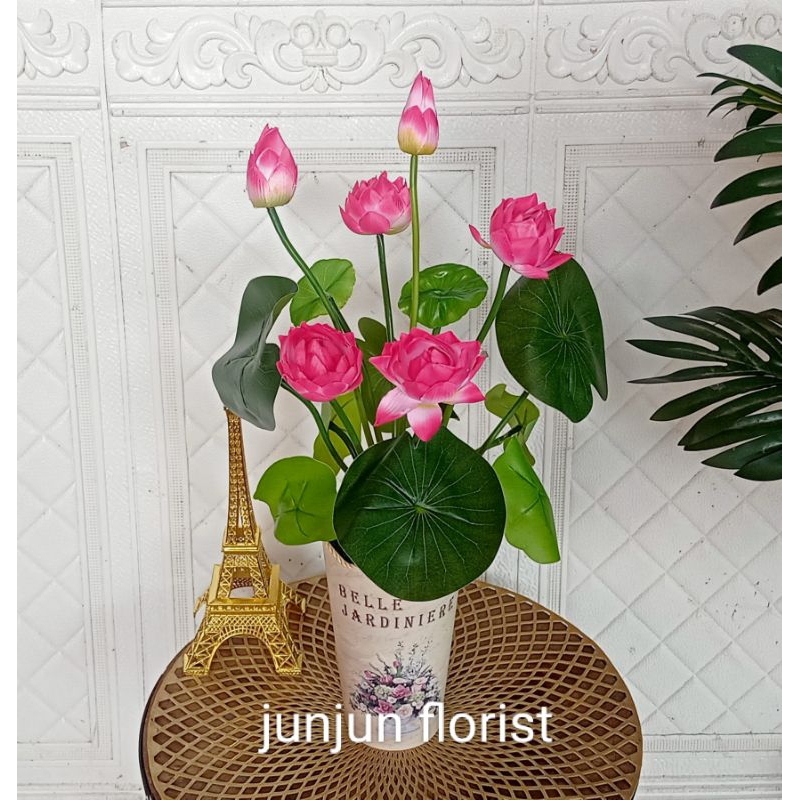 Jual bunga teratai artificial vas jardine | Shopee Indonesia