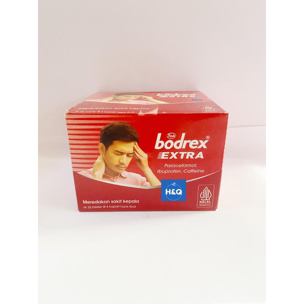 Jual Bodrex Extra 1 Box 25 Blister @ 4 Kaplet Lapis Dua | Shopee Indonesia