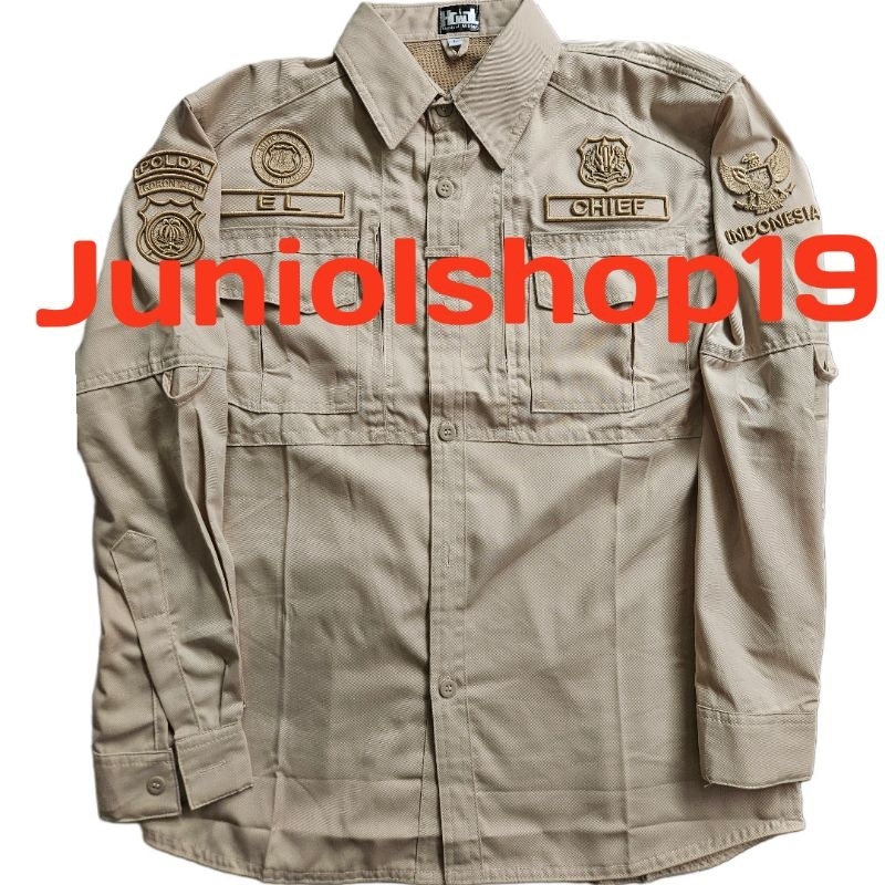 Jual KEMEJA PDL TACTICAL SATPAM/SERAGAM PDL SECURITY/KEMEJA TACTICAL SECURITY FULL BORDIR 3D ...