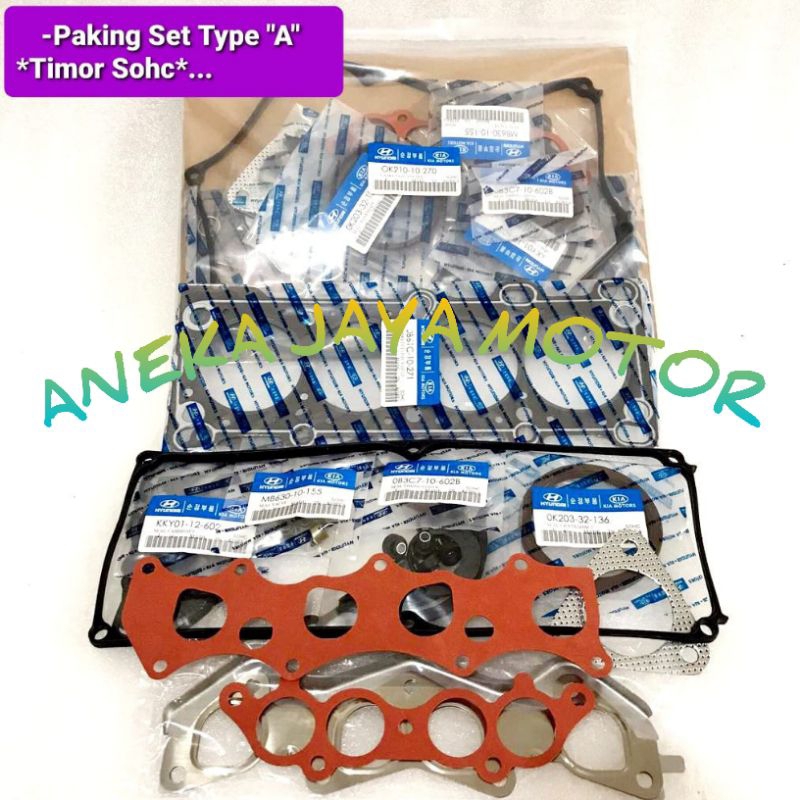 Jual packing gasket full set paking set KIA Timor sohc 0K210-10-270 original | Shopee Indonesia