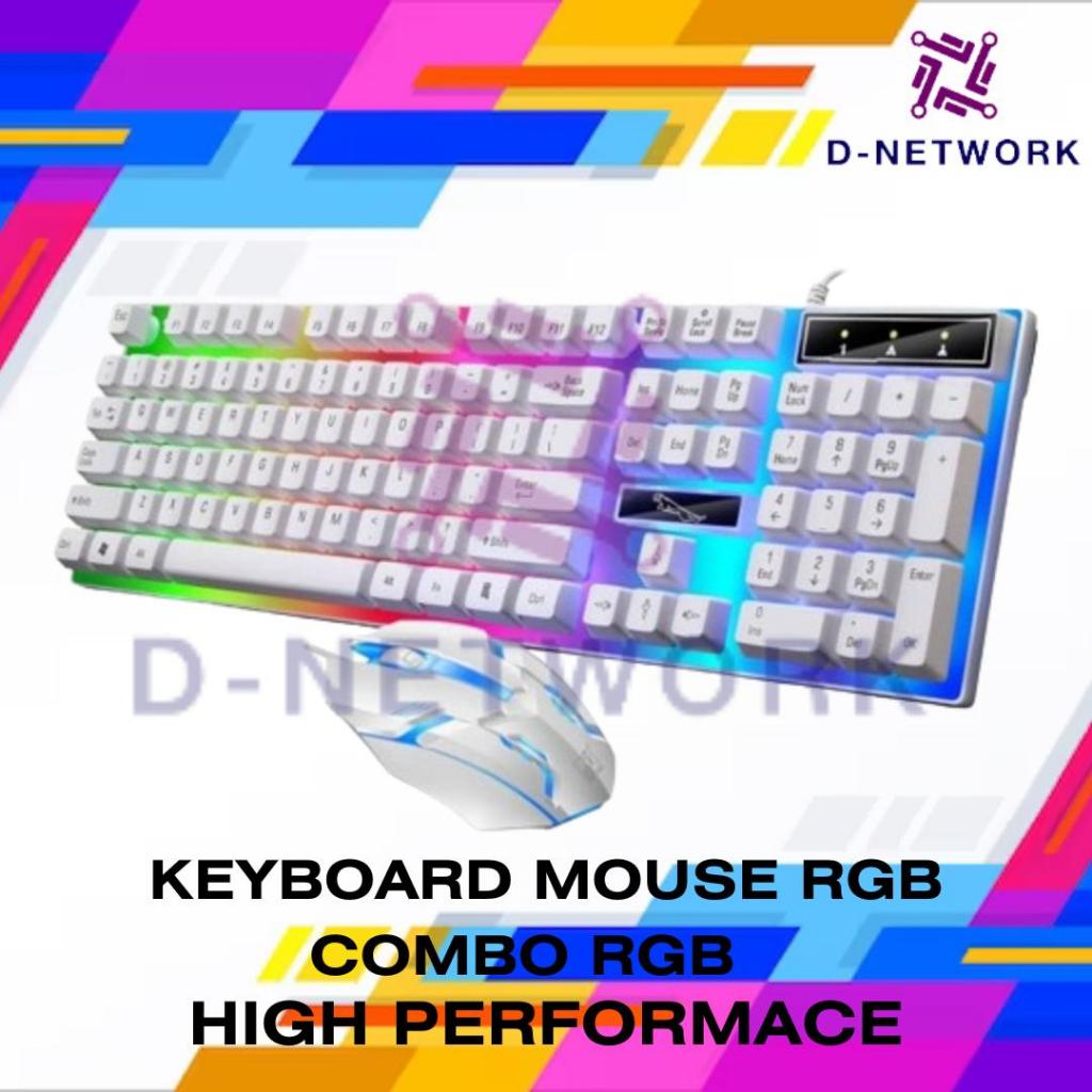 Jual G21b Set Keyboard Mouse Kabel Usb Keyboard Mouse Gaming Rgb Usb