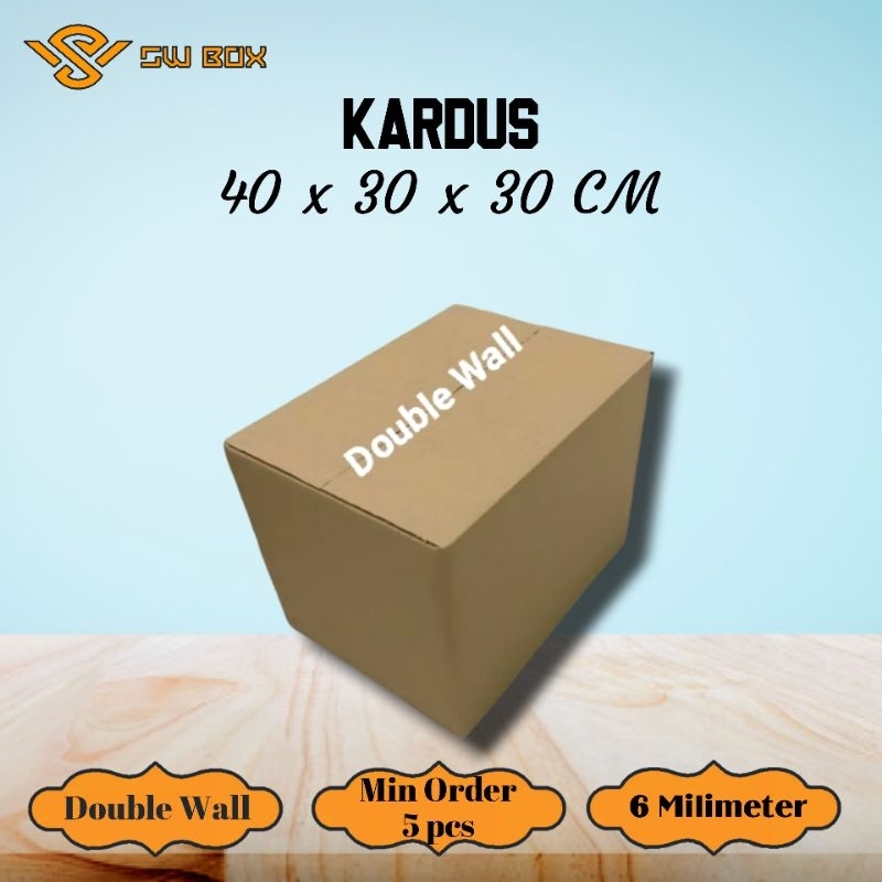 Jual Kardus Double Wall Ukuran 40x30x30 CM Box untuk packing DW ...