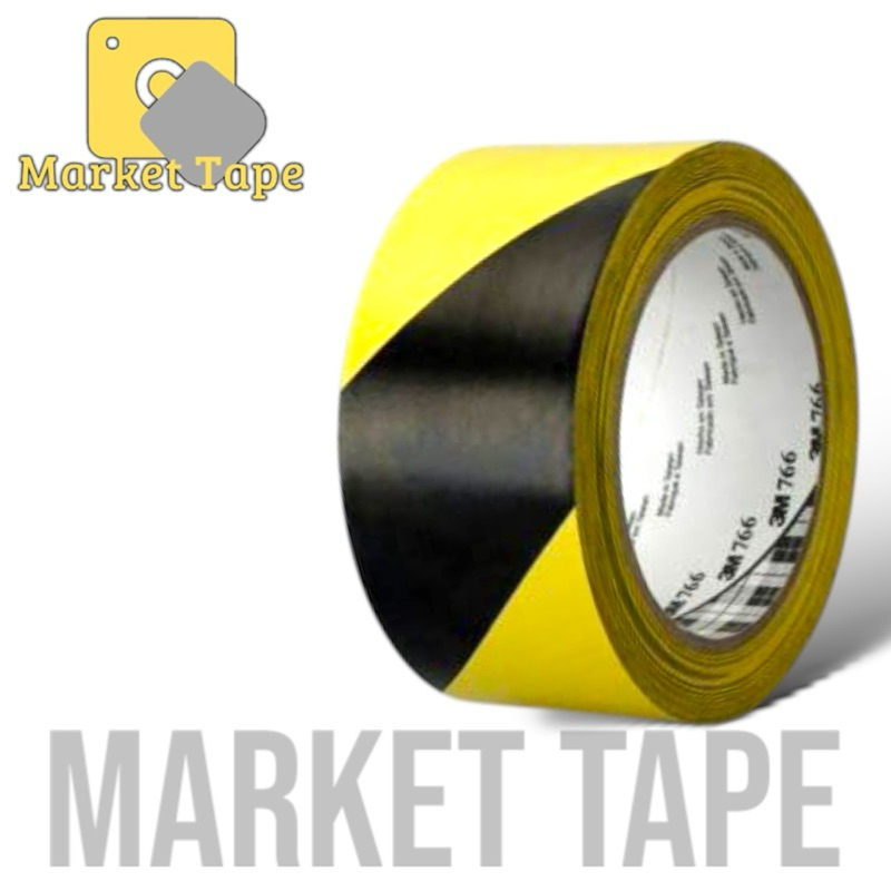 Jual Floor Marking Tape 3M 766 - Lakban Lantai Polish Line - Yellow Black 48mm x 33mtr | Shopee ...