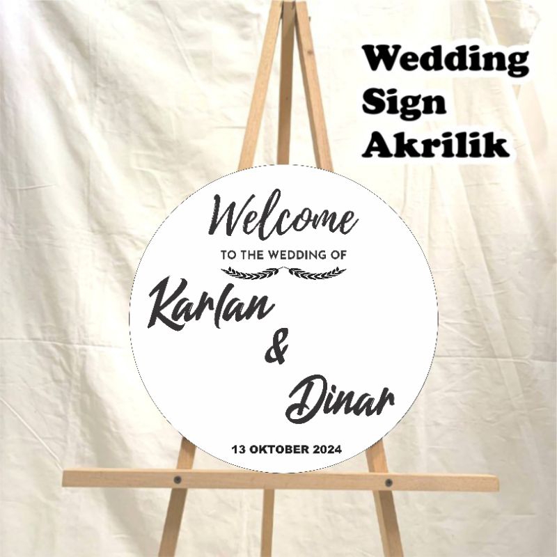 Jual stiker custem akrilik/kaca stiker wedding stiker pelaminan ...