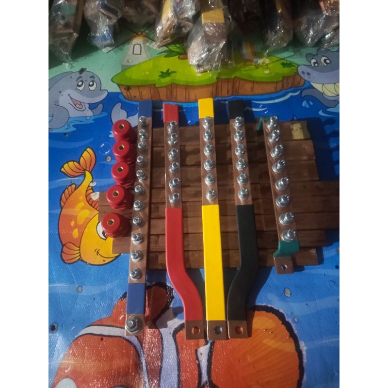 Jual Busbar RSTN+GROND Uk 20×3 Panjang@30cm untuk kapasitas 125a ...